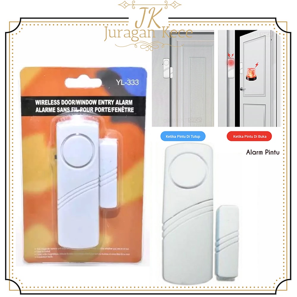 Jual Alarm Pintu dan Sensor Bel Panjang YL-333 Alarm Rumah Pintu ...