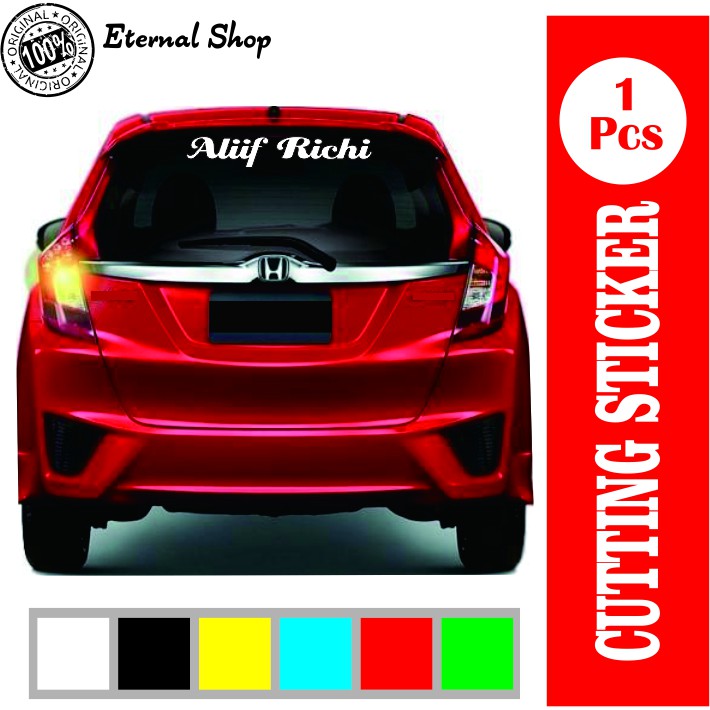 Jual Cutting sticker custom cursive font ukuran 60x10 cm | Shopee Indonesia