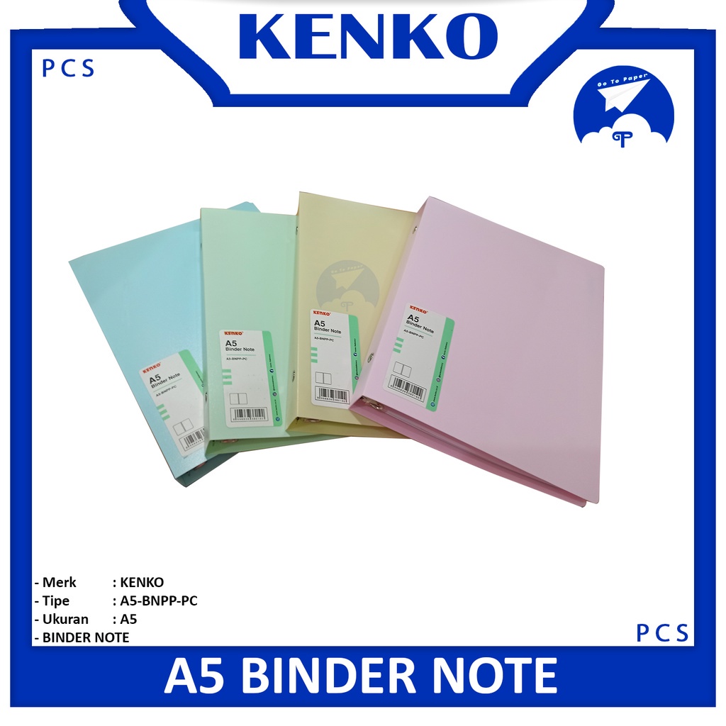 Jual Binder Note Besi 20 Ring Kenko A5 Warna PASTEL | Shopee Indonesia