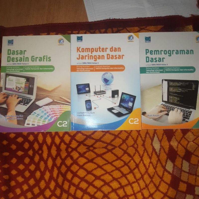 Jual (BACA DESKRIPSI) Buku Desain grafis, Komputer dan Jaringan Dasar, Pemrograman Dasar ...