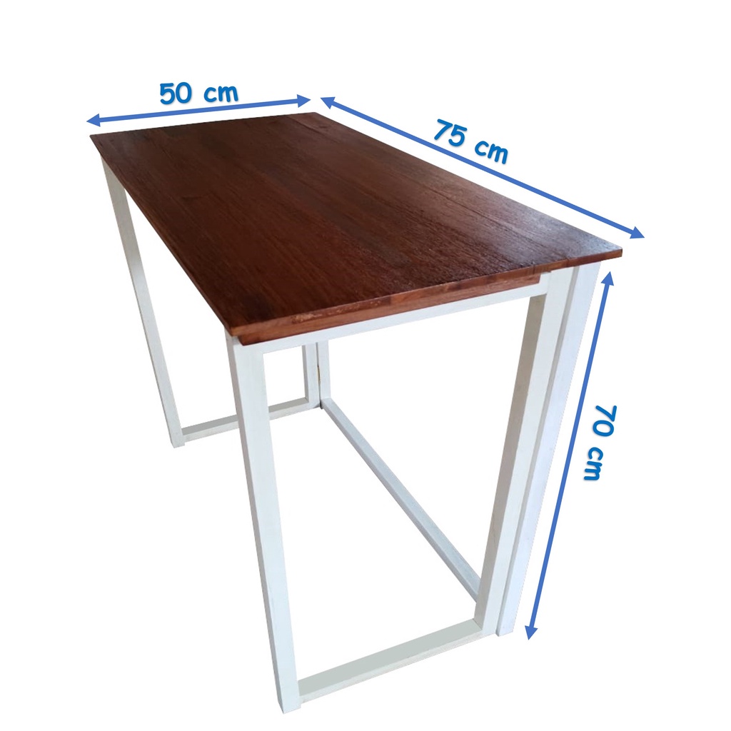 Jual Meja Lipat Kayu Full Solid 75x50 cm Tinggi 70 / 75 cm | Shopee ...