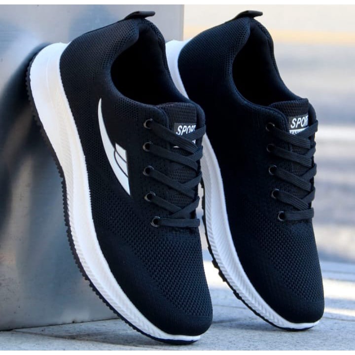 Jual Sepatu sneakers pria wanita Sepatu Joging Sekolah Olahraga Sepatu Kets Fashion Sayap ...