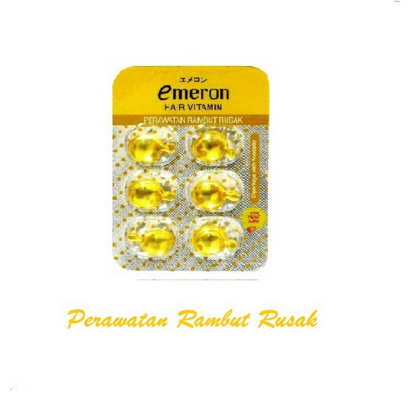 Jual emeron hair vitamin damage care (kuning) | Shopee Indonesia