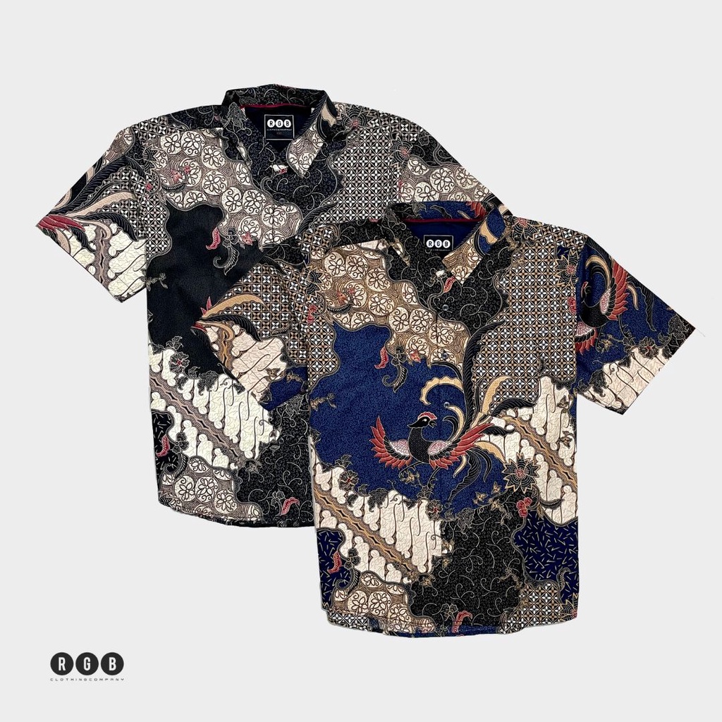 Jual RGB Clothing Company Kemeja Batik Pola Pria Big Size Lengan Pendek ...