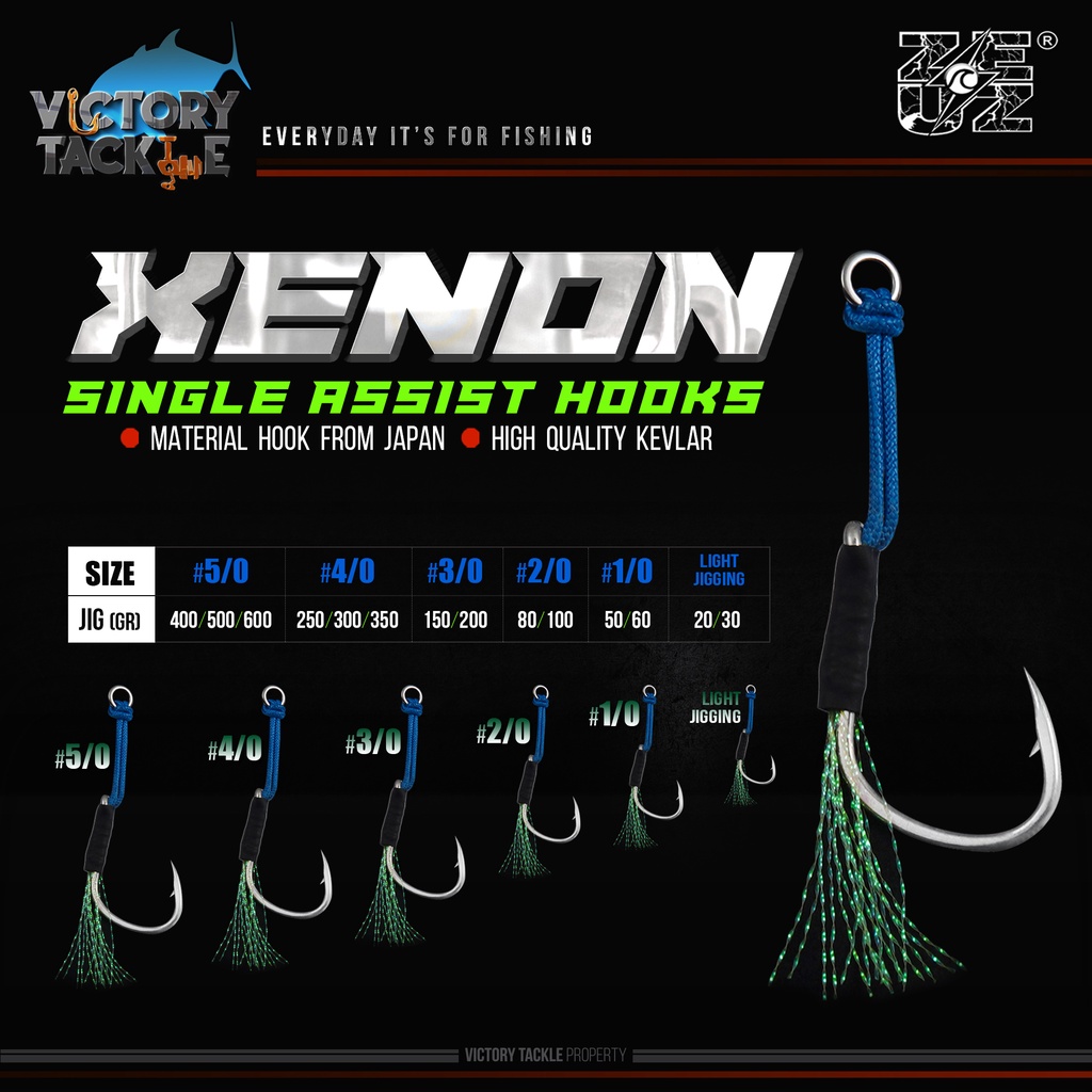 Jual EXTRA BONUS | Kail Pancing Single Assist Hook ZEUZ Xenon Materials ...