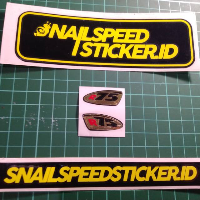 Jual Sticker helmet visor logo ARAI R75 shape gold silver chrome 2s ...
