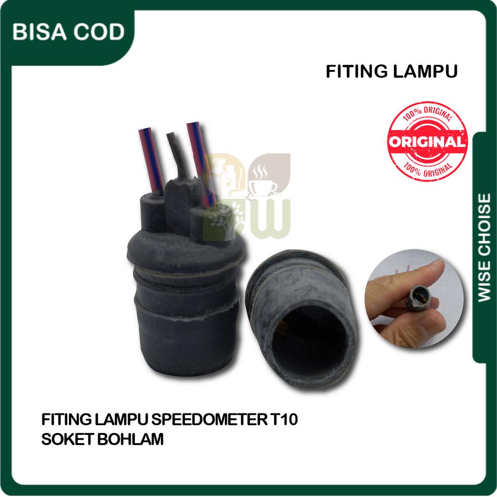Jual Fiting Lampu Speedometer T10 Soket Bohlam Spido 2 Kabel Motor ...