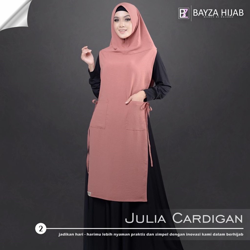 Jual JILBAB JULIA CARDIGAN ORIGINAL BAYZA HIJAB | Shopee Indonesia