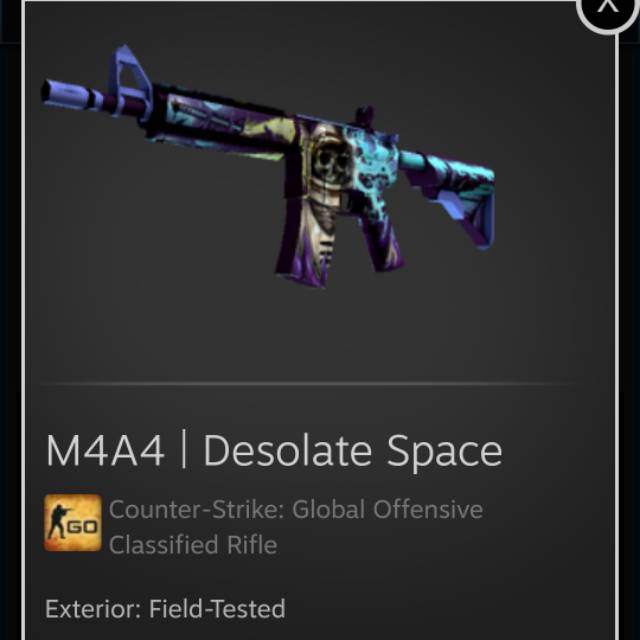 Jual Skin csgo m4A4 desolate space field tested | Shopee Indonesia