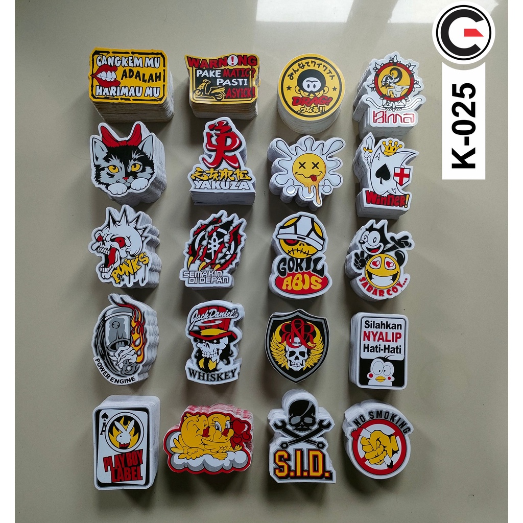Jual STICKER PACK ISI 20 pcs. STIKER KARAKTER , STIKER UNIK, STICKER ...