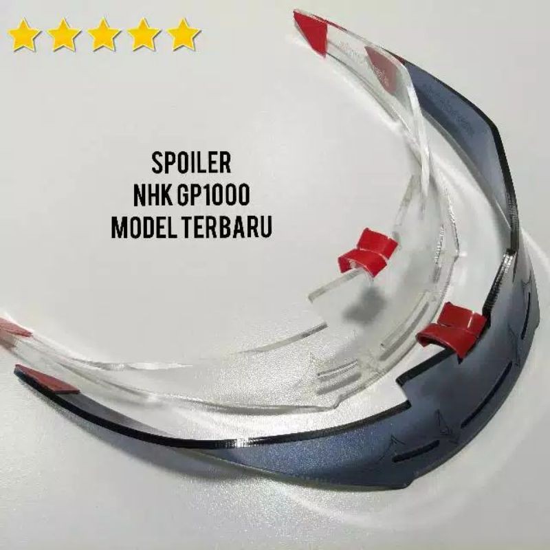 Jual Spoiler NHK GP 1000/NHK Terminator/NHK RX9 Hitam /putih | Shopee Indonesia