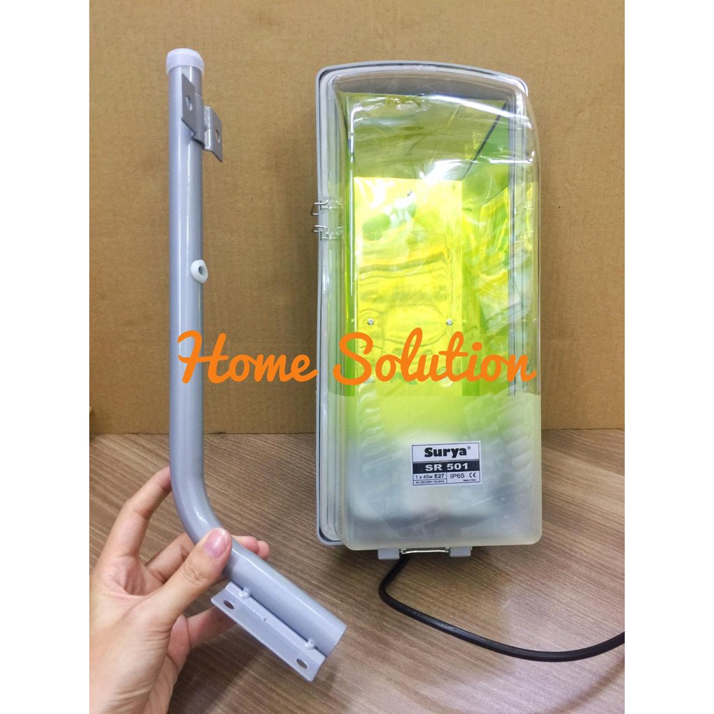 Jual Kap Lampu Jalan Surya SR 501 IP65 E27 Panjang 32cm/Kap PJU | Shopee Indonesia