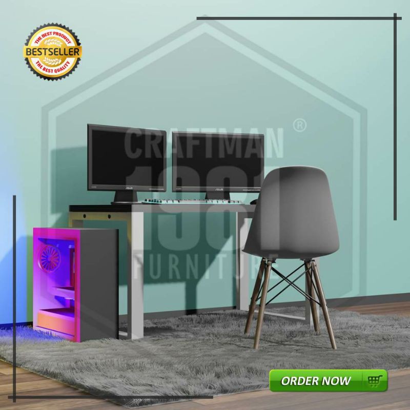 Jual Meja Game Gaming Makan Belajar 100 X 60 Meja Kantor | Shopee Indonesia