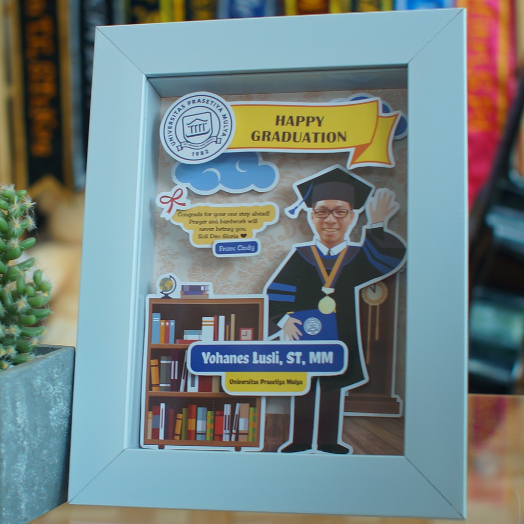 Jual Frame Foto 3D untuk Hadiah Wisuda / Birthday / Anniversary ...