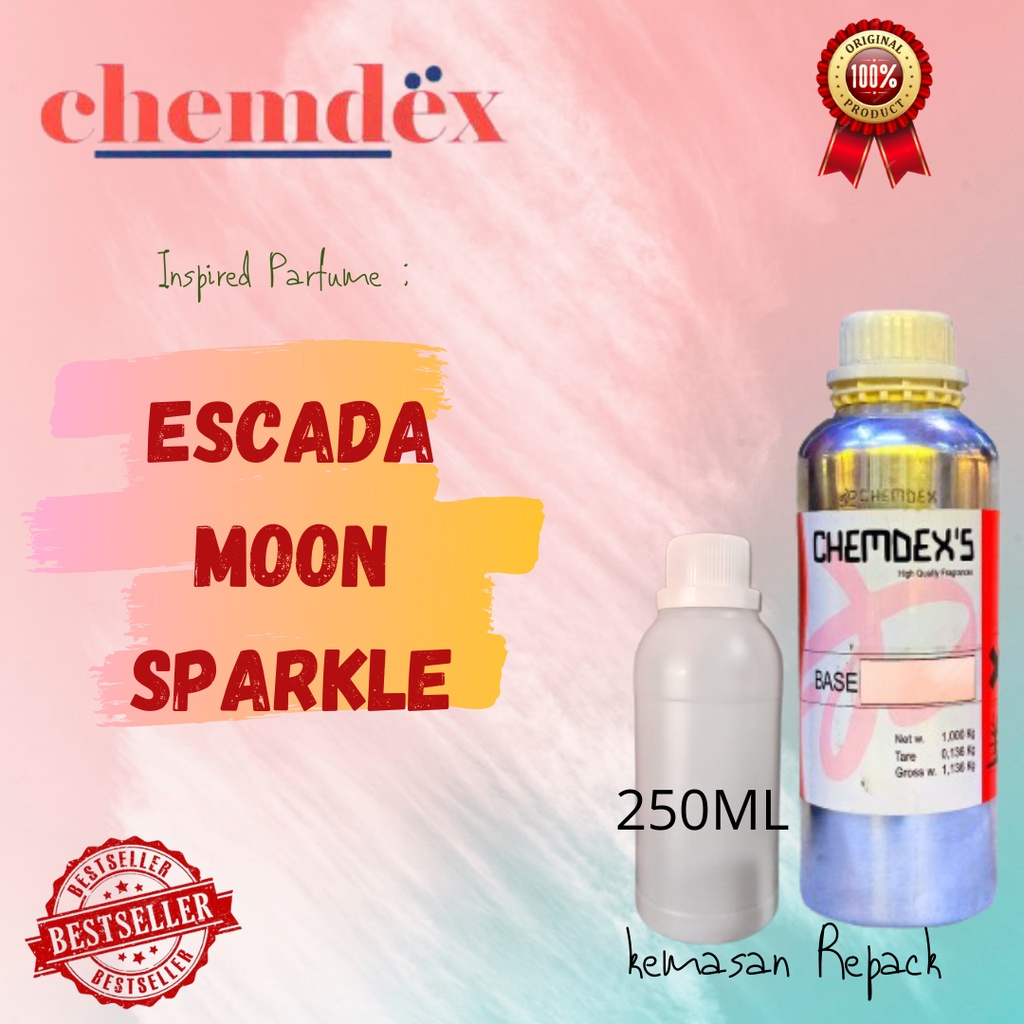 Jual BIBIT MURNI PARKUM ESCADA MOON SPARKLE // MOON LIGHT 250ML REPACK ...