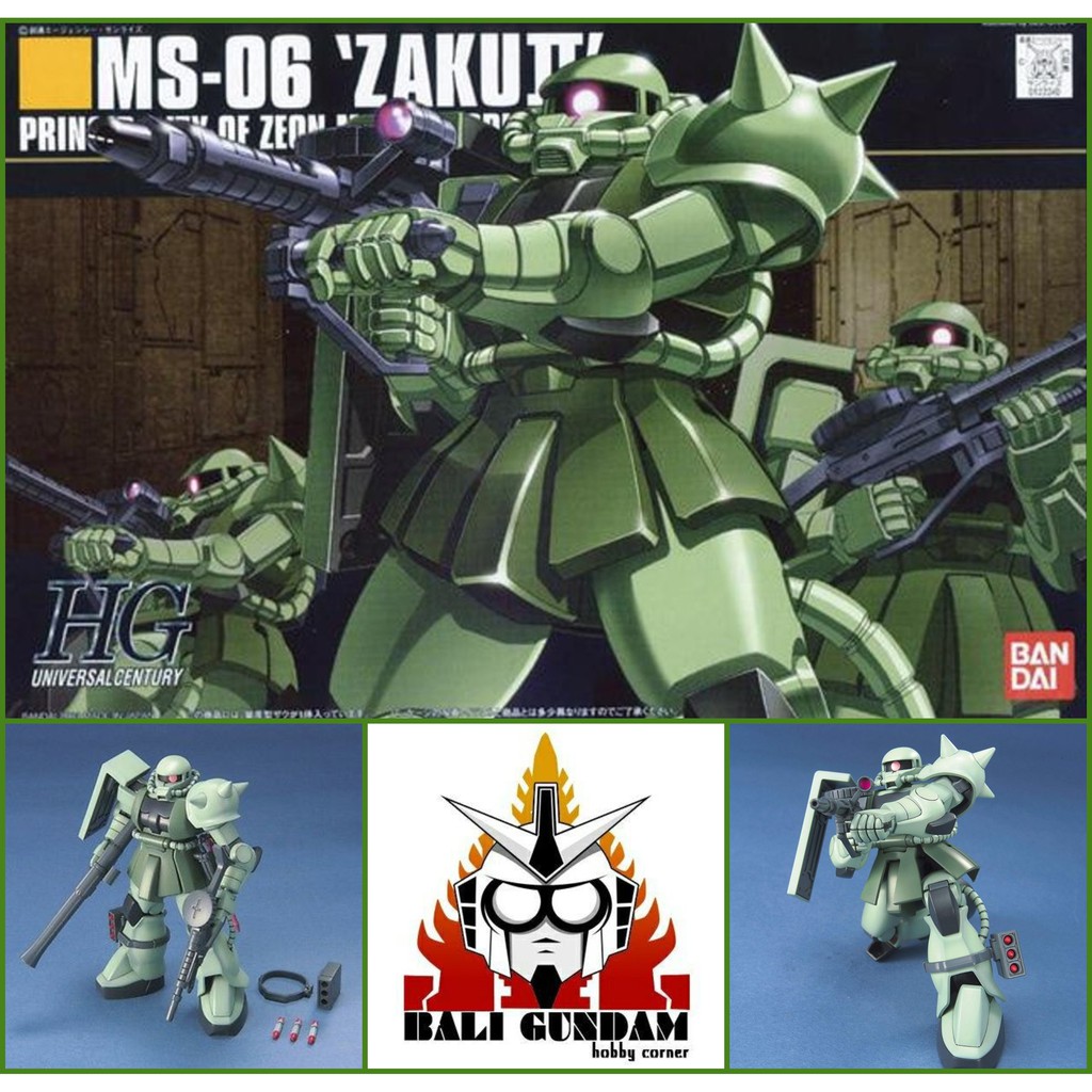 Jual HG 1/144 MS-06 ZAKU II MASS PRODUCTION TYPE | Shopee Indonesia