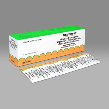 Jual BECOM C BECOMC BECOM CE TABLET BOX ISI 100 vitamin c dan b ...
