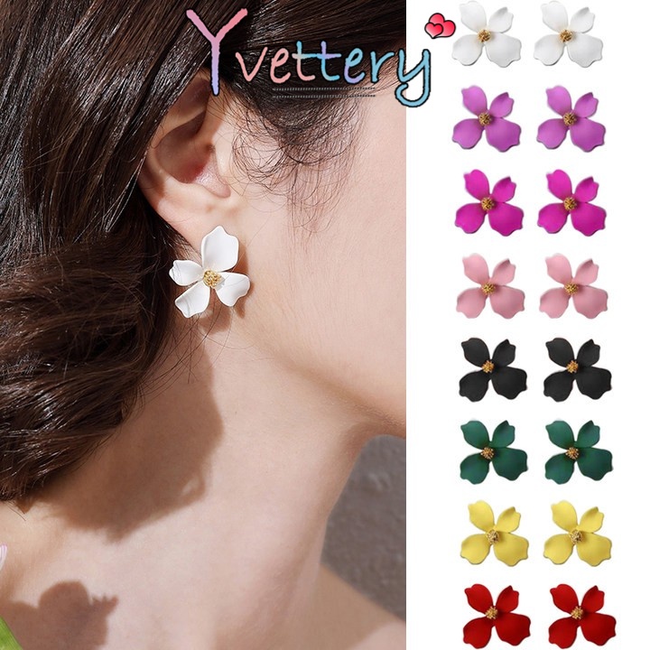 Jual 1 Pasang Anting Tusuk Motif Bunga Gaya Korea untuk Wanita / Anting ...