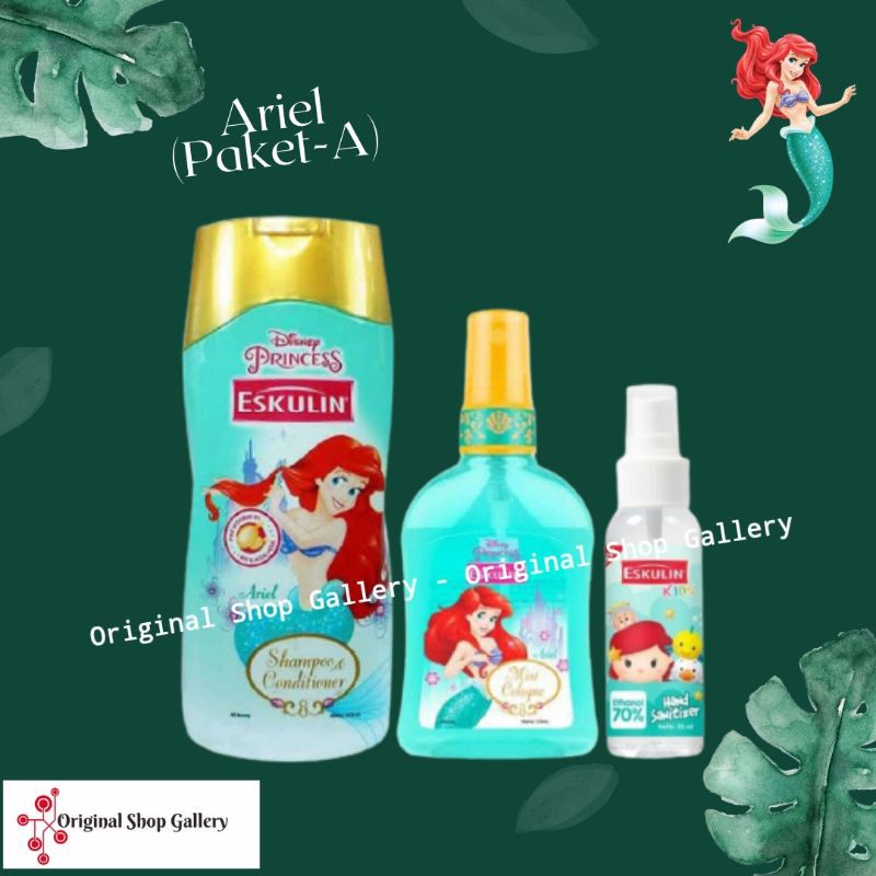 Jual Paket Perlengkapan Mandi Anak Eskulin Kids Paket Mandi Ariel Putri ...