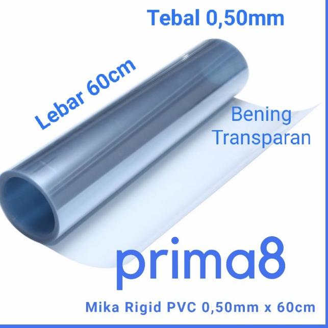 Jual Plastik Mika Rigid Kaku Super Clear Bening Tebal 0.50mm Lebar 60cm | Shopee Indonesia