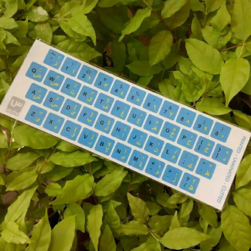 Jual Sticker Keyboard Arab / Arabic keyboard / Stiker ketik Arab Huruf ...