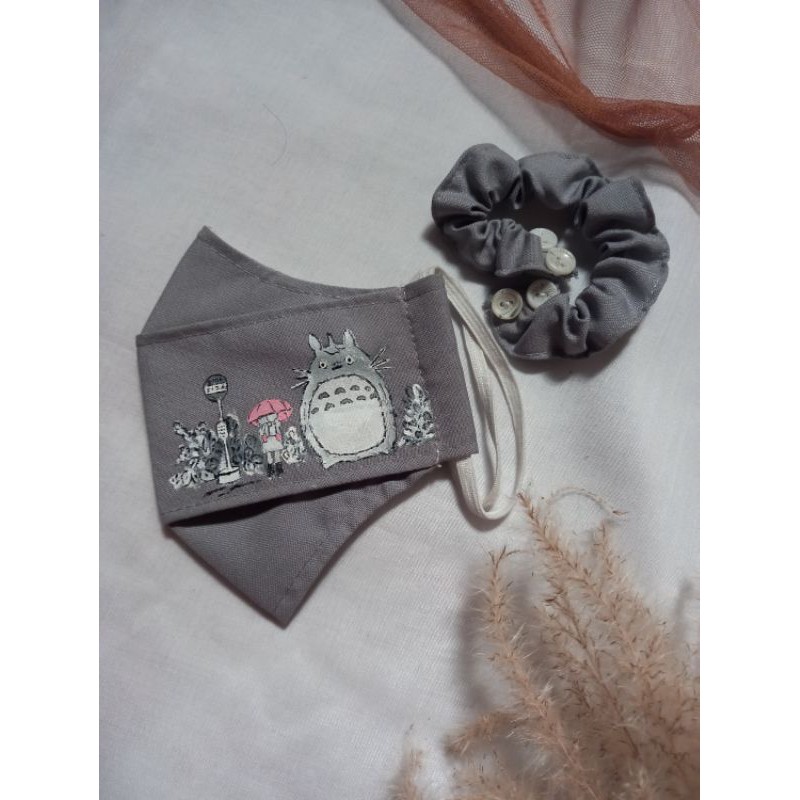 Jual Masker kain lukis 3D custom free connector - lukis tangan dan bisa ...