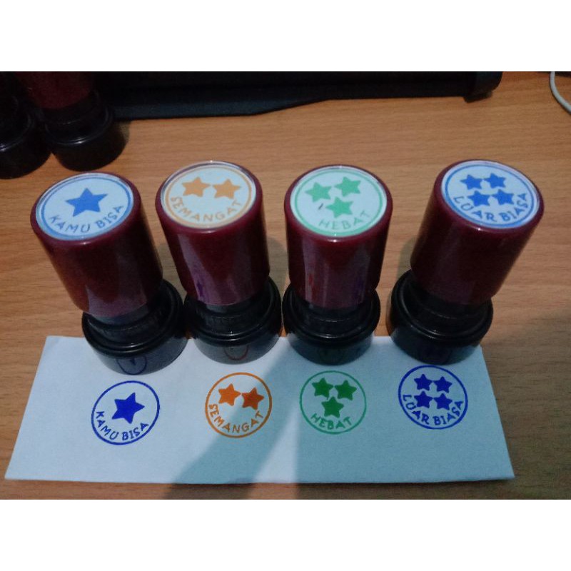 Jual STEMPEL BINTANG PAUD/TK/SD/SMP (ISI 4 PCS)/STEMPEL PENILAIAN ...