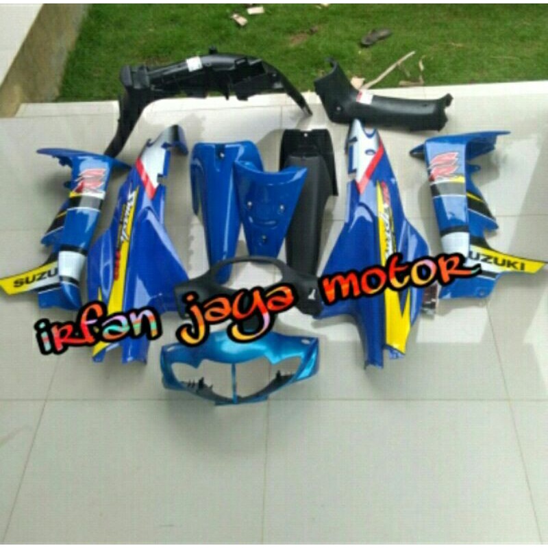 Jual Cover body full suzuki Smash 110 lama biru | Shopee Indonesia