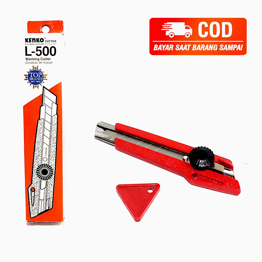 Jual PISAU CUTTER KENKO L-500 / HANDY CUTTER KENKO L-500 | Shopee Indonesia