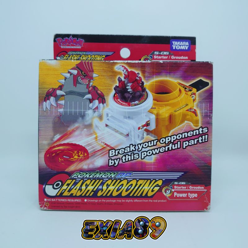Jual Pokemon DP Flash Shooting S-06 Starter - Groudon Power Type ...