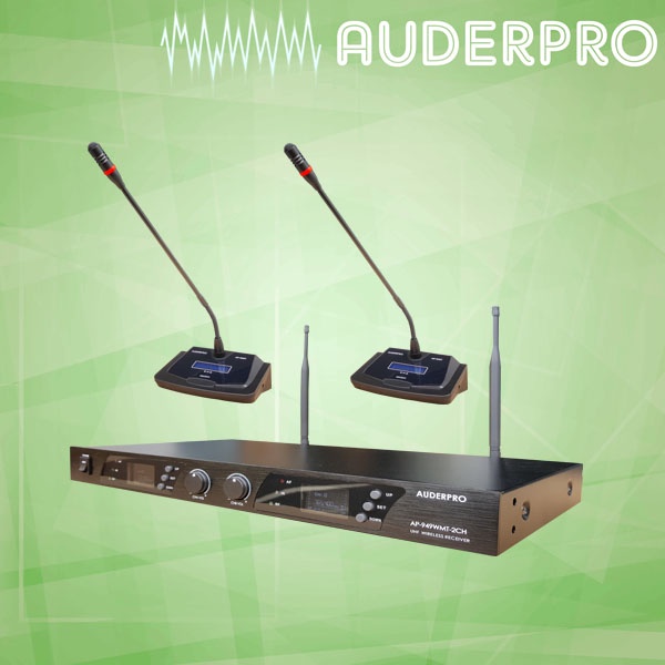 Jual MIC TABLE WIRELESS MIKROFON MEJA RAPAT WIRELESS AUDERPRO AP-949WMT ...