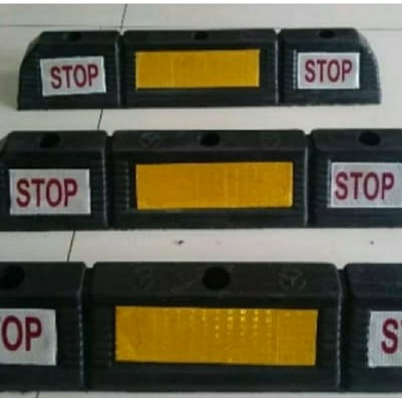 Jual WHEEL STOPPER RUBBER STOP /PENGGANJAL MOBIL RUBBER MURAH | Shopee ...
