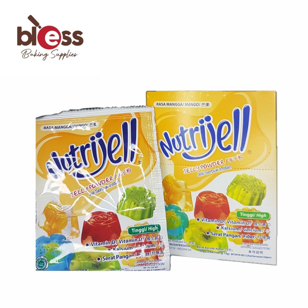 Jual NUTRIJELL 15 GR / BUBUK AGAR JELLY PUDDING INSTAN NUTRIJEL / BOX ...