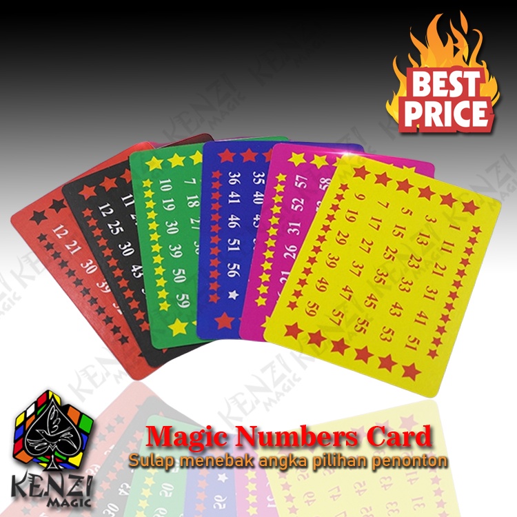 Jual Alat Sulap Magic Numbers Card - Sulap Menebak Angka | Shopee Indonesia