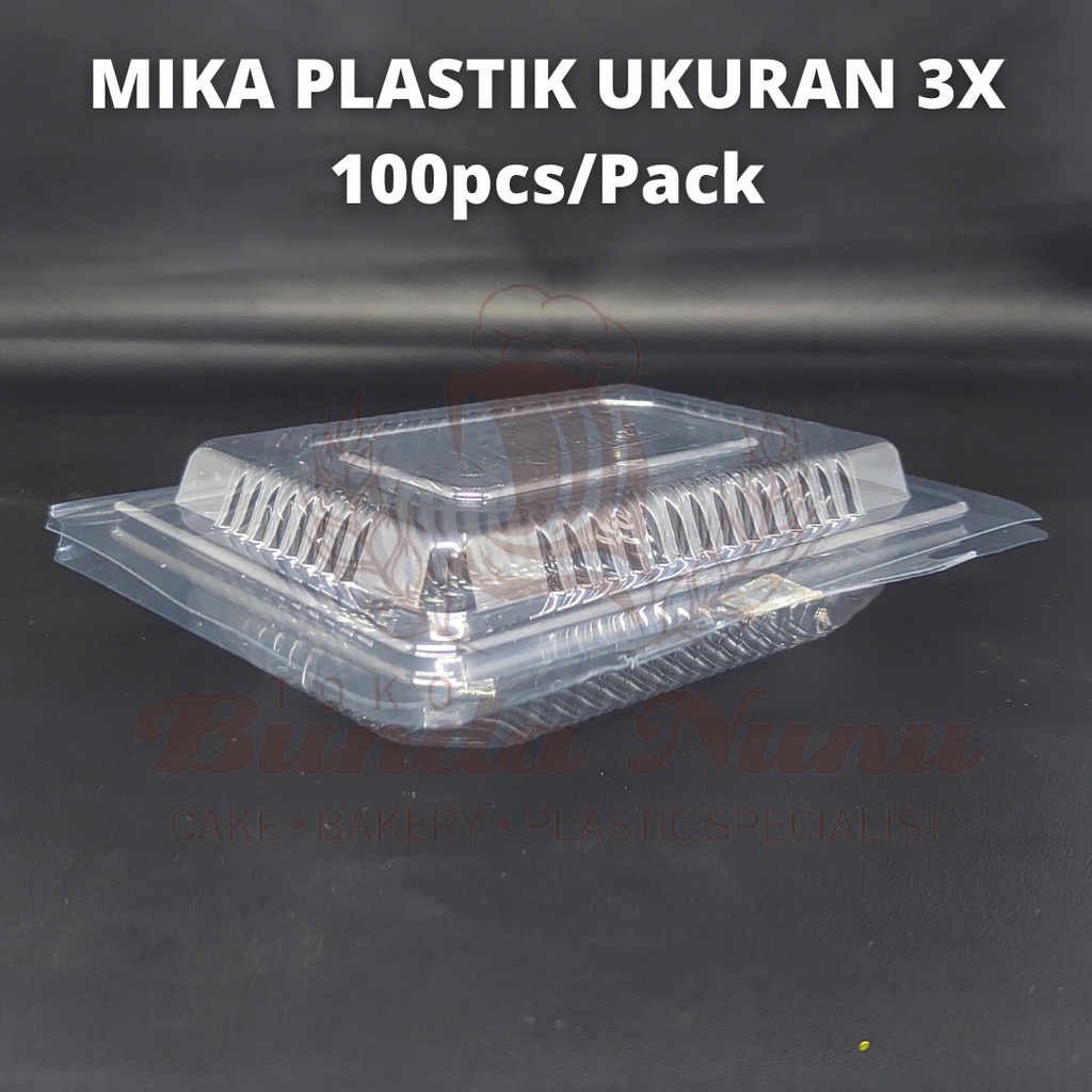 Jual Mika Plastik Bening Mika Kue, Snack, Makanan Ukuran 3X Isi 100pcs ...