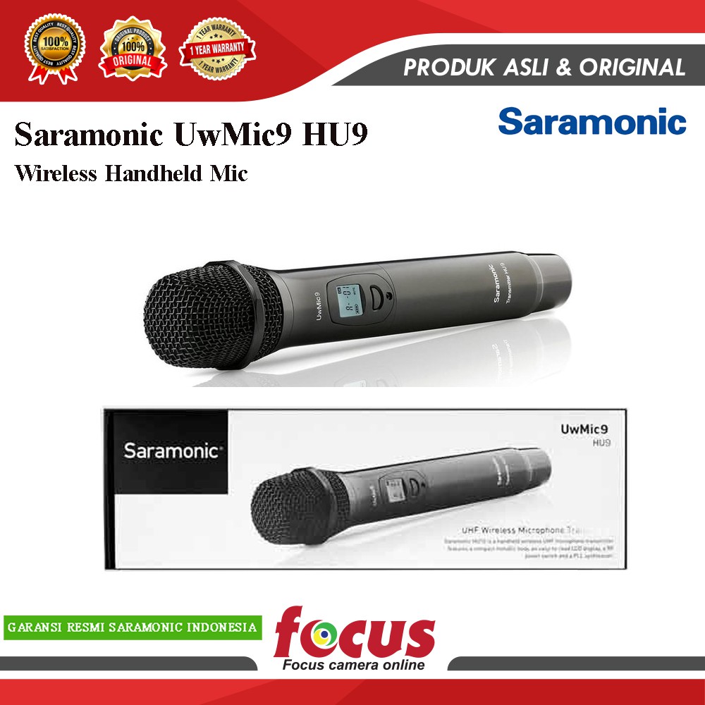 Jual Saramonic UwMic9-HU9 / UwMic9 HU9 Wireless Handheld Mic with ...