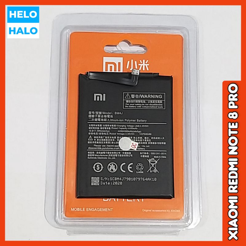 Jual Battery Xiaomi Redmi Note 8 Pro (BM4J) (Batt Baterai) | Shopee ...