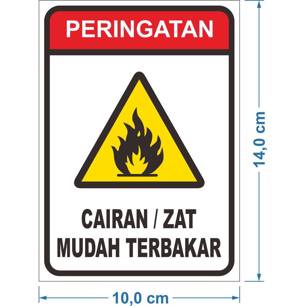 Jual STIKER CAIRAN MUDAH TERBAKAR | Shopee Indonesia