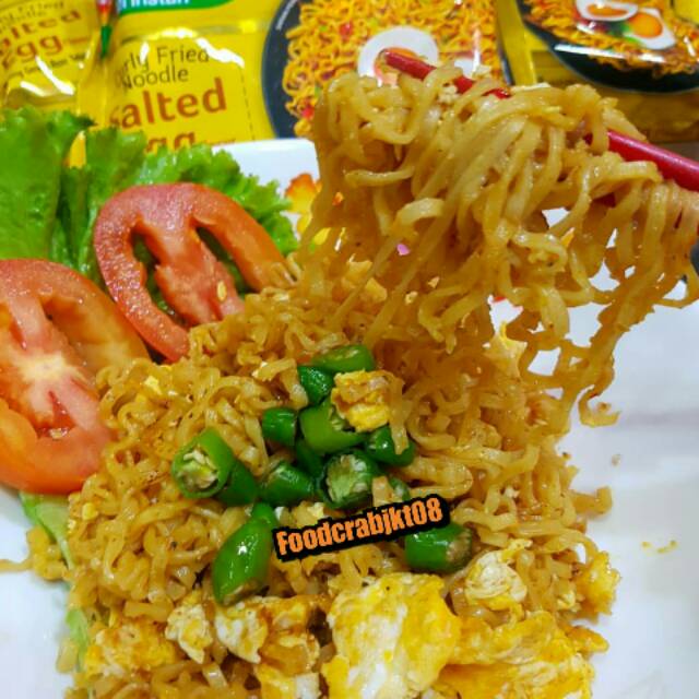Jual Indomie Salted egg / curly fried noodle /mie salted egg | Shopee ...