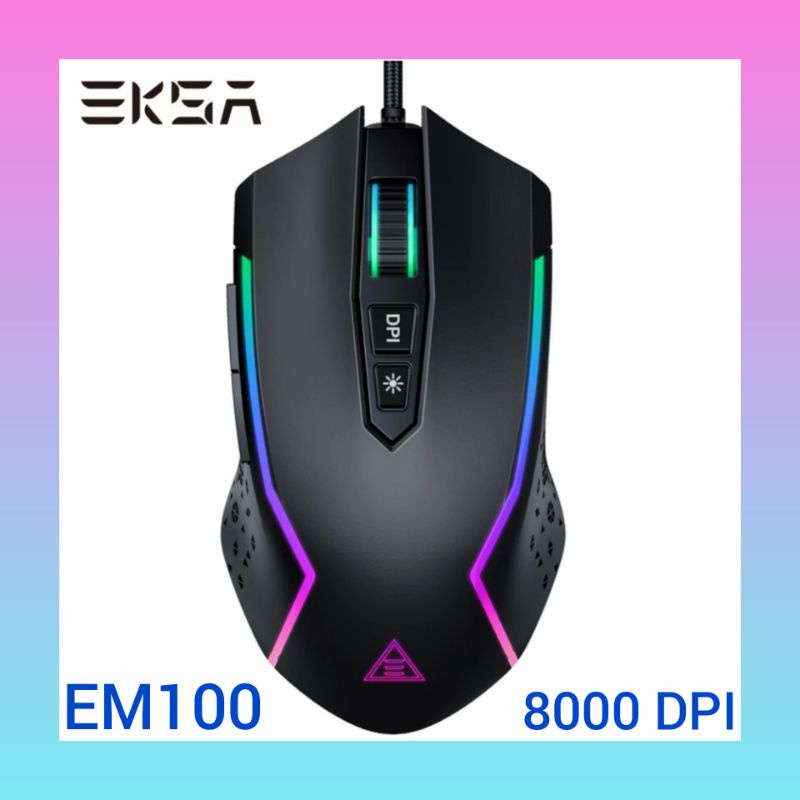 Jual EKSA EM100 RGB Gaming Mouse Gamer USB Wired Gaming Mice 8000 DPI ...