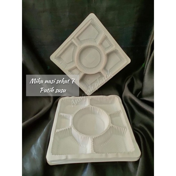 Jual Mika plastik sekat 7 PUTIH SUSU b7l 20x20 | Shopee Indonesia
