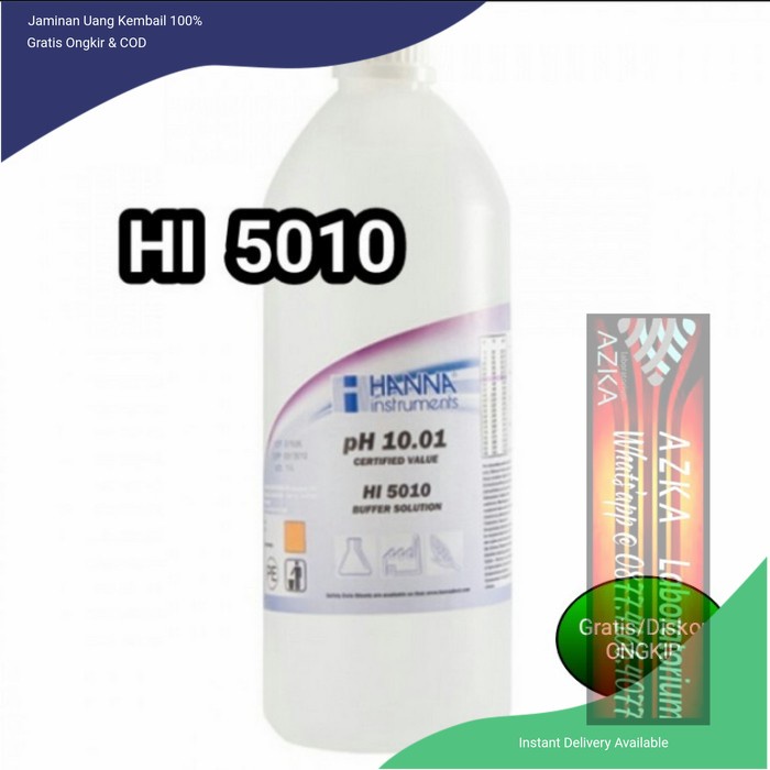 Jual Hanna HI-5010 pH 10.01 Technical Buffer Solution (±0.01 pH), 500ml | Shopee Indonesia