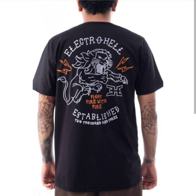 Jual KAOS ELECTROHELL MTSR LIONGUARD BK | Shopee Indonesia