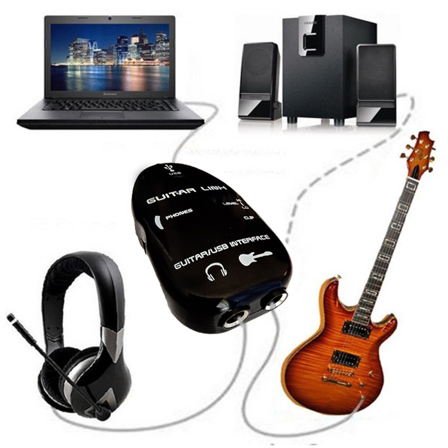 Jual Guitar Link Gitar Link Sound Card USB Recording | Shopee Indonesia