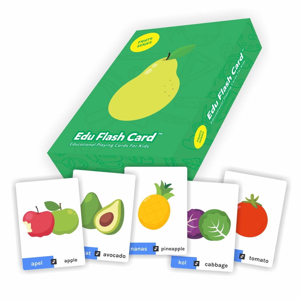 Jual EDU FLASHCARD BUAH&SAYUR | Clearance sale!! Belajar bahasa ...