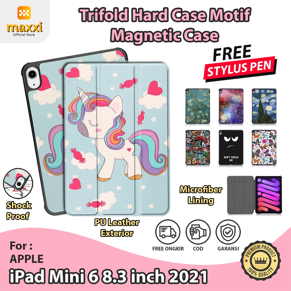 Jual iPad mini 6 8.3 inch 2021 Flip Case Magnetic Casing Cover Motif Cute Stand | Shopee Indonesia