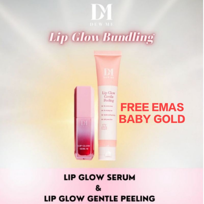 Jual DEW ME LIP GLOW BUNDLE DEWME LIP SERUM LIP PEELING | Shopee Indonesia