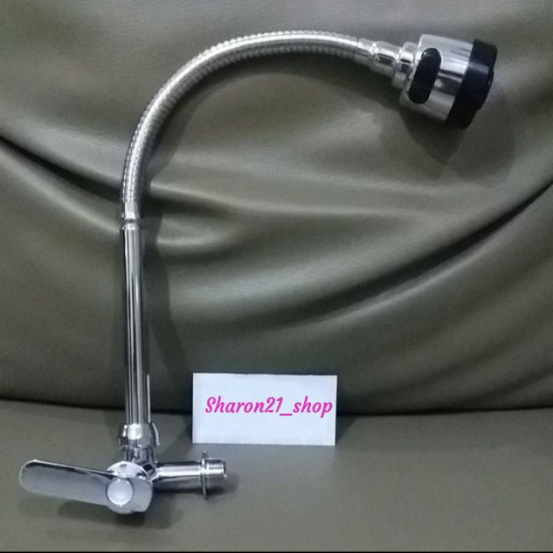 Jual KRAN ANGSA FLEKSIBEL KEPALA BESAR ON OFF | Shopee Indonesia