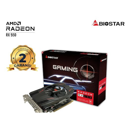 Jual VGA Biostar RX 550 4GB DDR5 | Shopee Indonesia