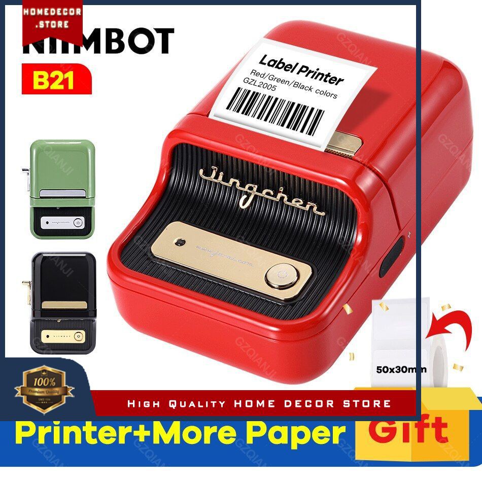 Jual Niimbot B21 Wireless label printer Portable Pocket Label Printer Bluetooth Thermal Label ...